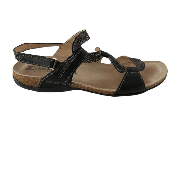 Mephisto | Shoes | Mephisto Snake Print Strappy Sandals | Poshmark